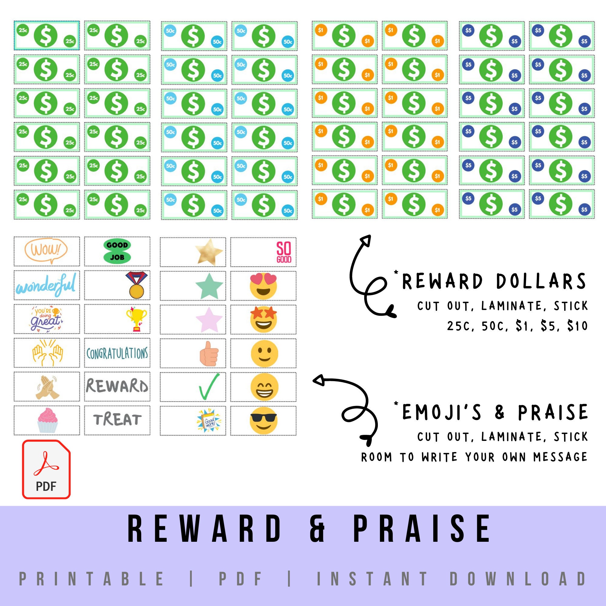 Kids Chore Chart Icons / Kids Routine Chart Icons / Kids Reward Chart ...