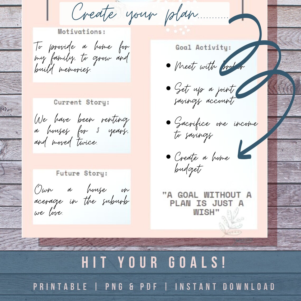 Goal Planner Printable 2021 / Goal Setting / PDF / Printable / Download ...