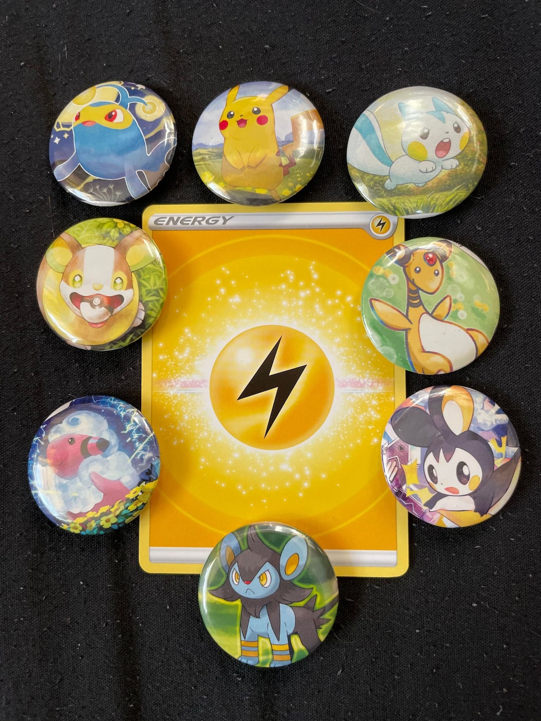 Pokemon Electric Types Button Badges - Etsy