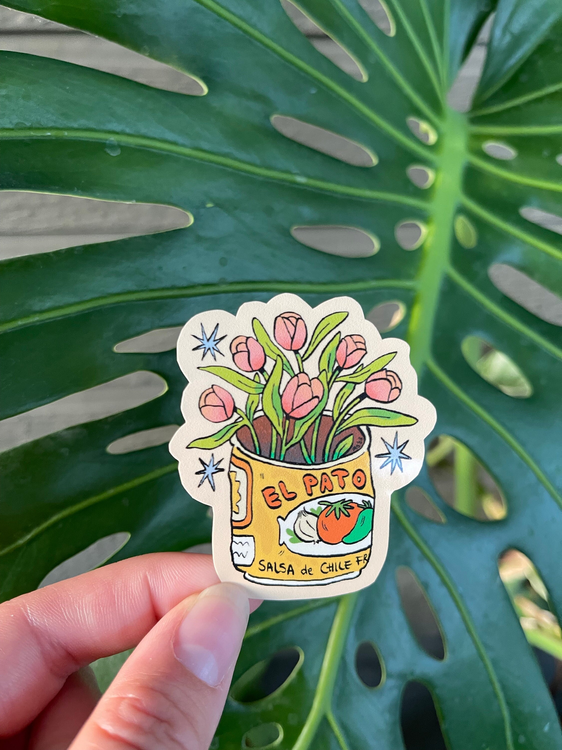 Pato Sauce Plant Vase Sticker - Etsy