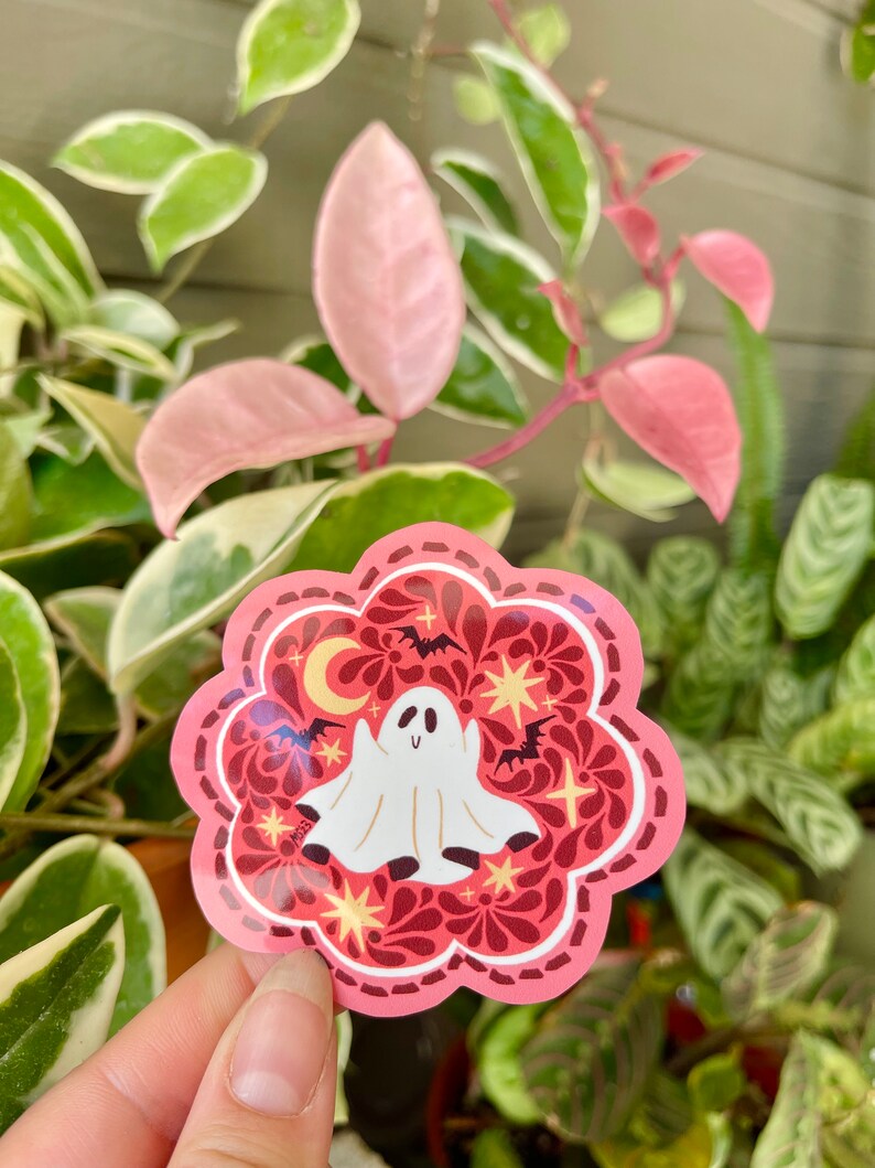 Spooky Talavera Cute Ghost Sticker - Etsy
