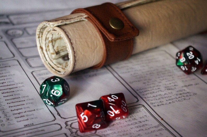 Scroll of Rolling Dice Rolling Tray or Rolling Mat With | Etsy