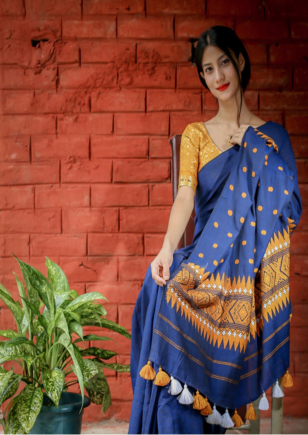 Kopou Cotton Assamese Weave Saree - Etsy