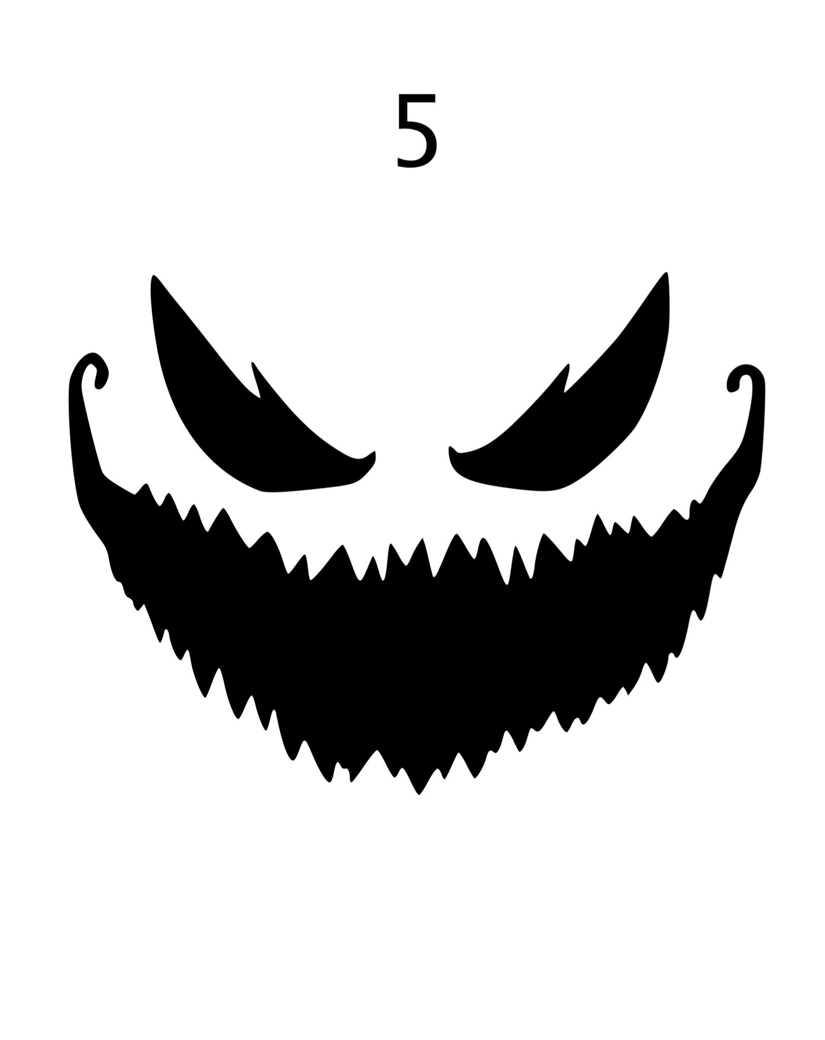 Scary Face Decal for Various Use - Etsy