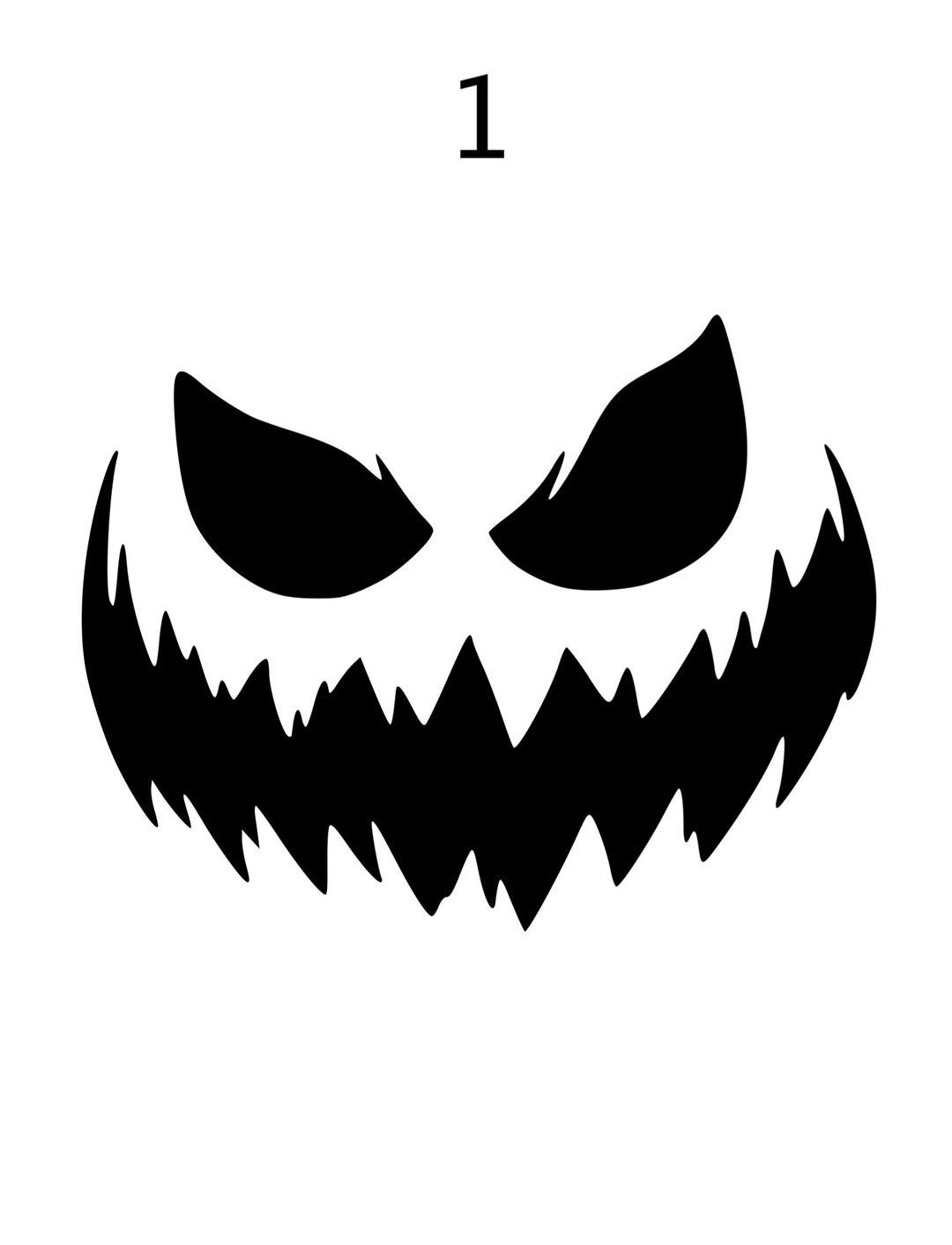 Scary Face Decal for Various Use - Etsy