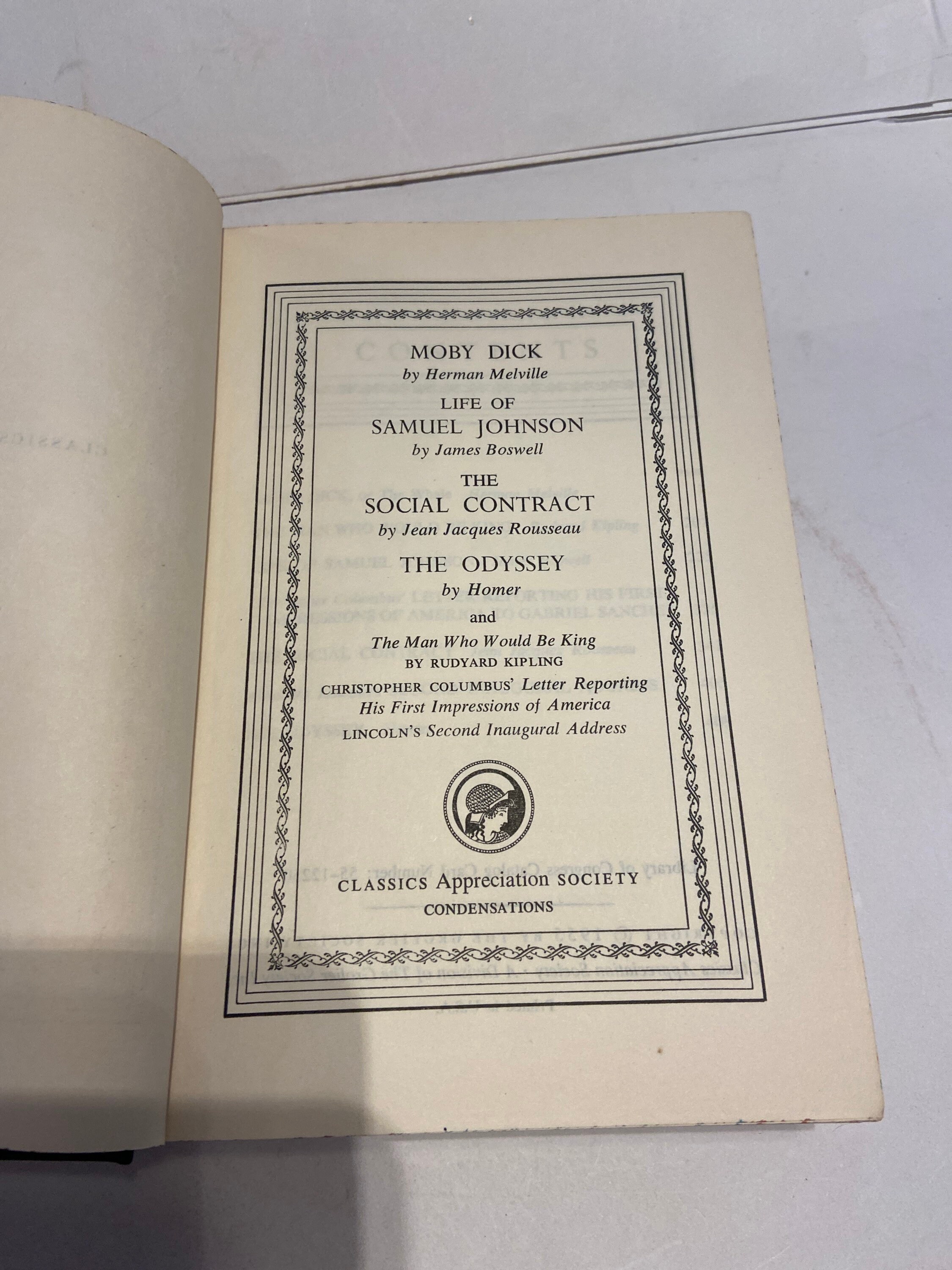 The Odyssey Moby Dick Life of Samuel Johnson the Social - Etsy