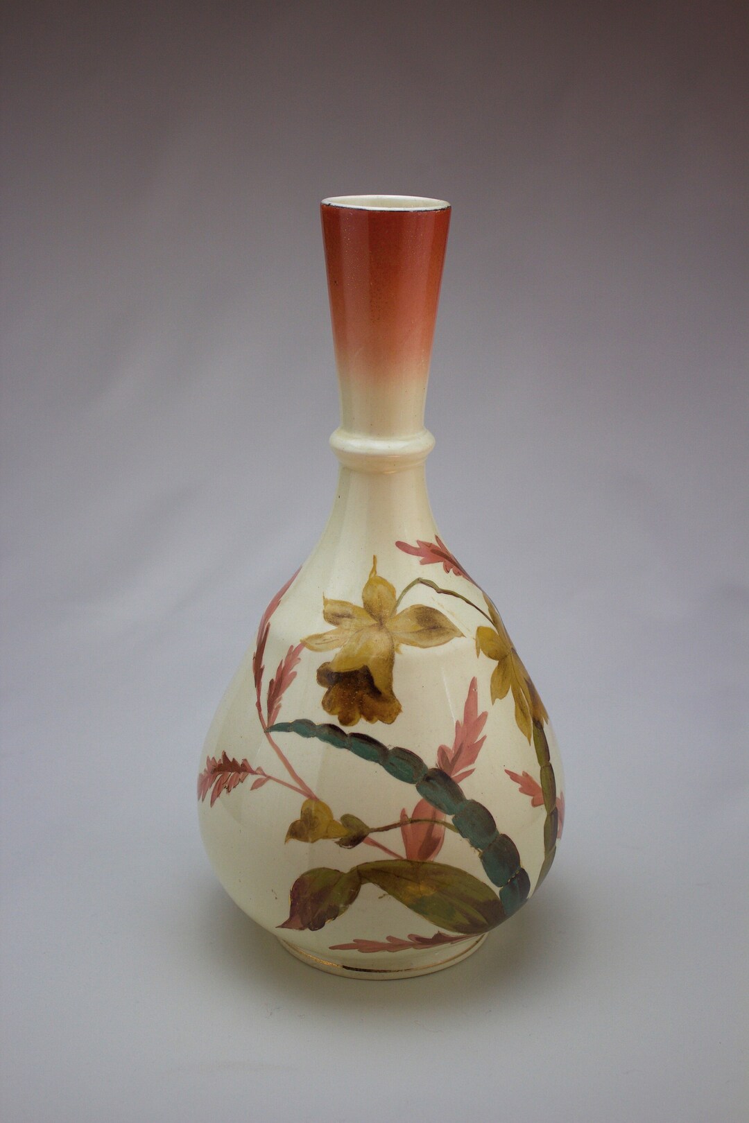 Vase With Hand Painted Daffodils - Etsy