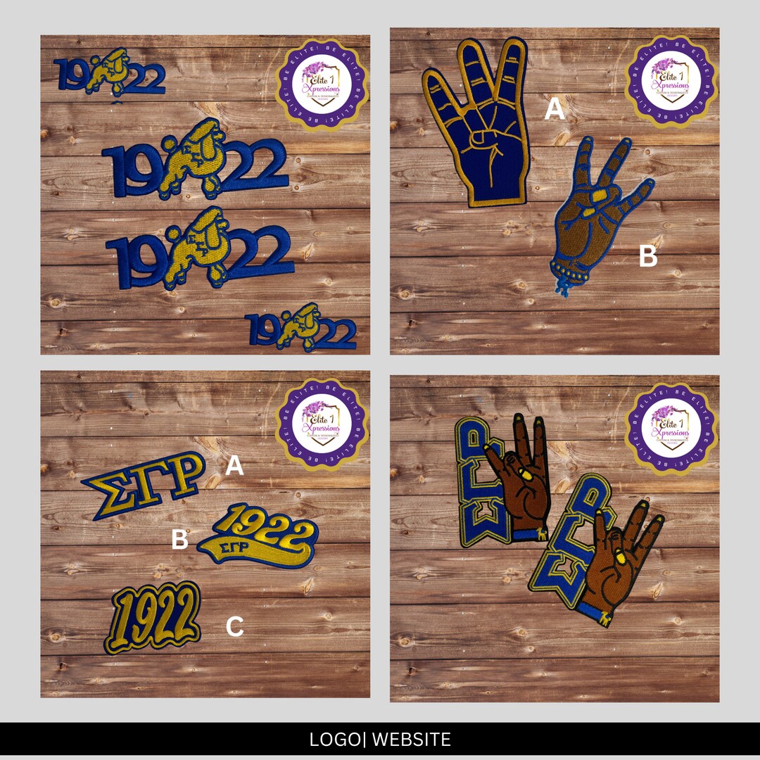 Sigma Gamma Rho SGRHO Iron on Sew on Patches Embroidered Patch - Etsy