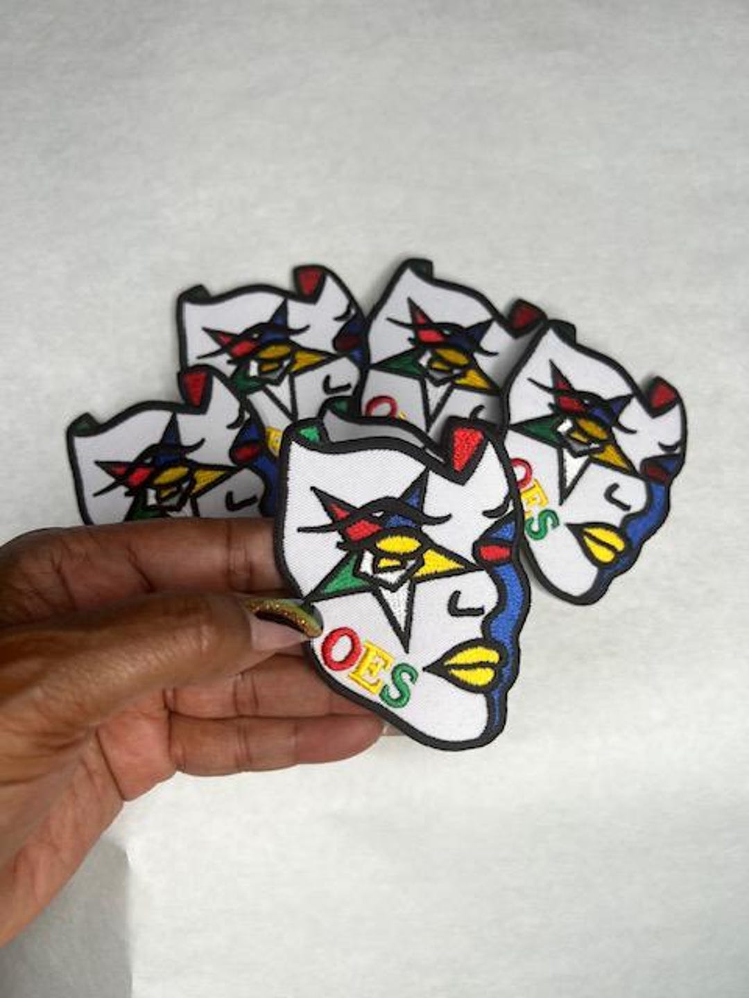 OES| Order Eastern Star | Mask | Iron on | DIY | Sew on Patches | Embroidered Patch - Etsy