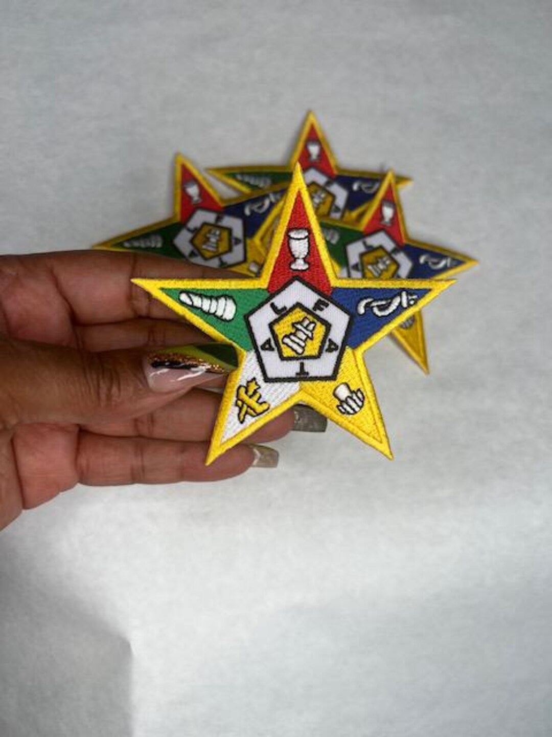 OES| Order Eastern Star | Star Point | Iron on | DIY | Sew on Patches ...