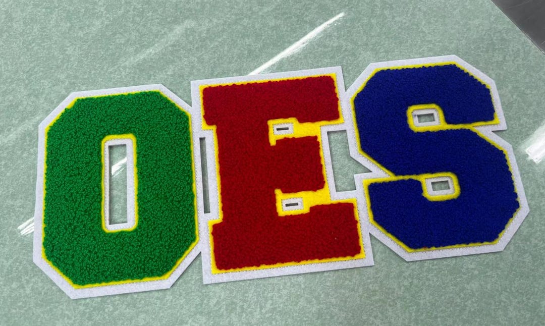 Chenille OES Patch Order of Eastern Star Iron on Sew on Patches ...