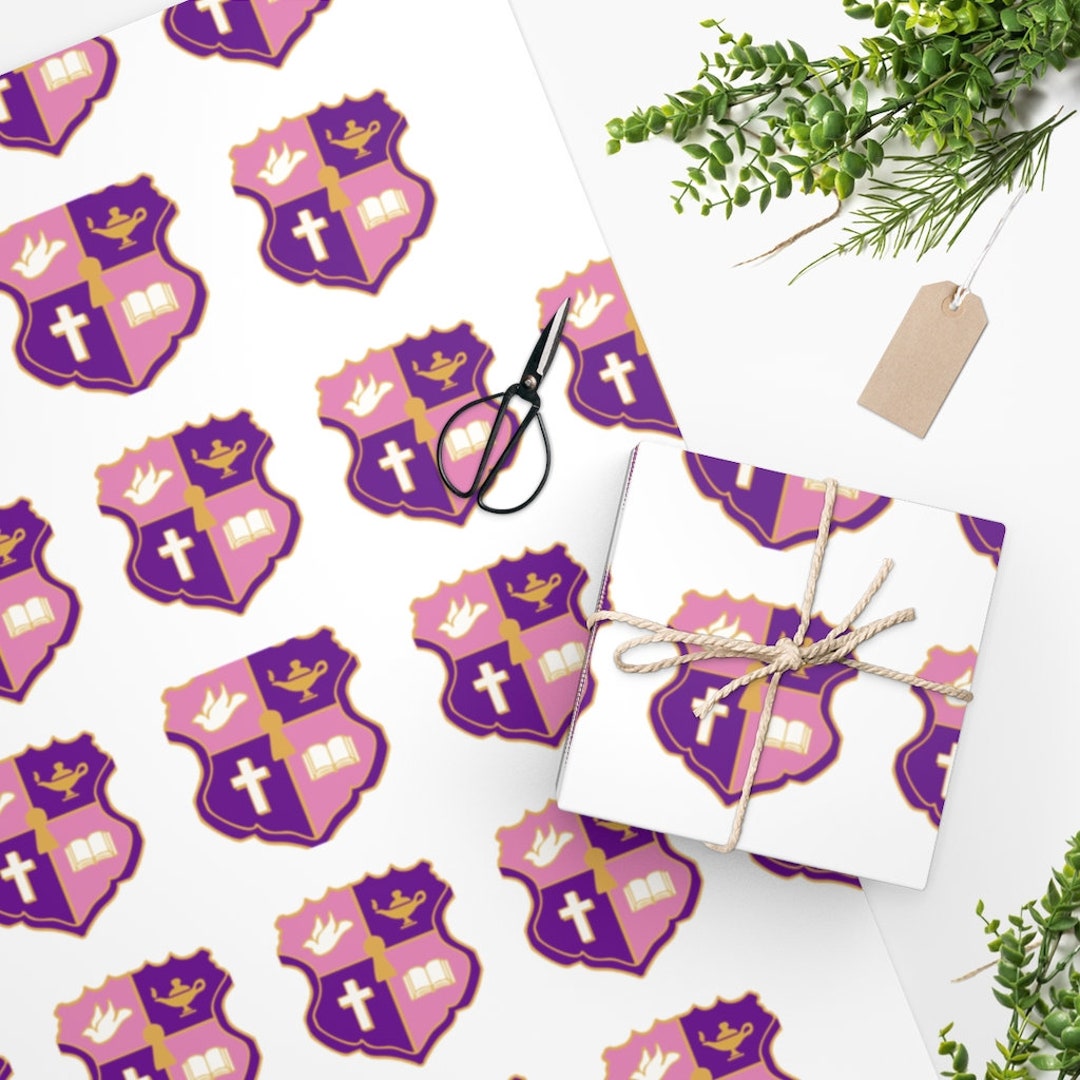 Kappa Epsilon Psi KeΨ Crest White Wrapping Paper Etsy