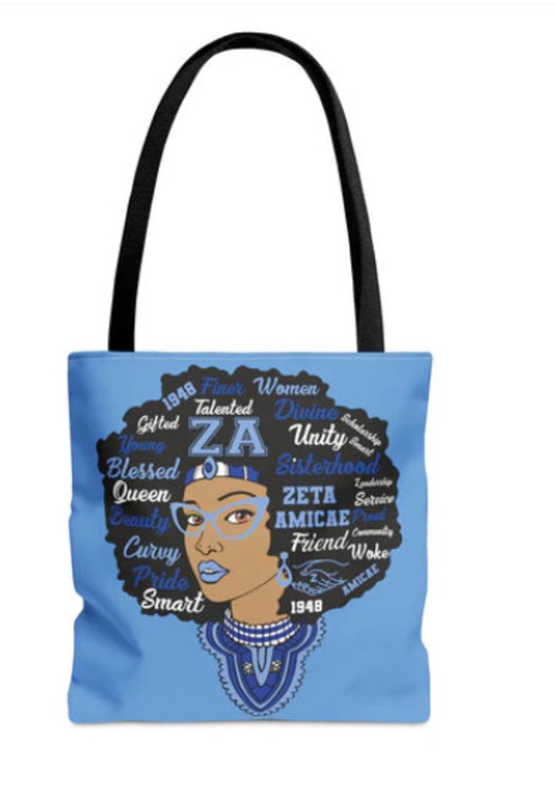 Zeta Amicae "head Shot" Tote Bag - Etsy