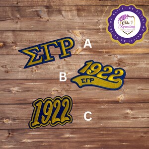 Sigma Gamma Rho | SGRHO | Iron on | Sew on Patches | Embroidered Patch - Etsy
