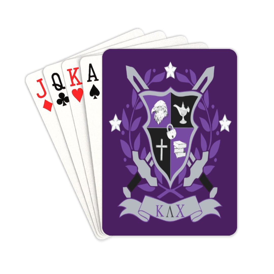 KLC | Kappa Lambda Chi Military Fraternity | Playing Cards - Etsy