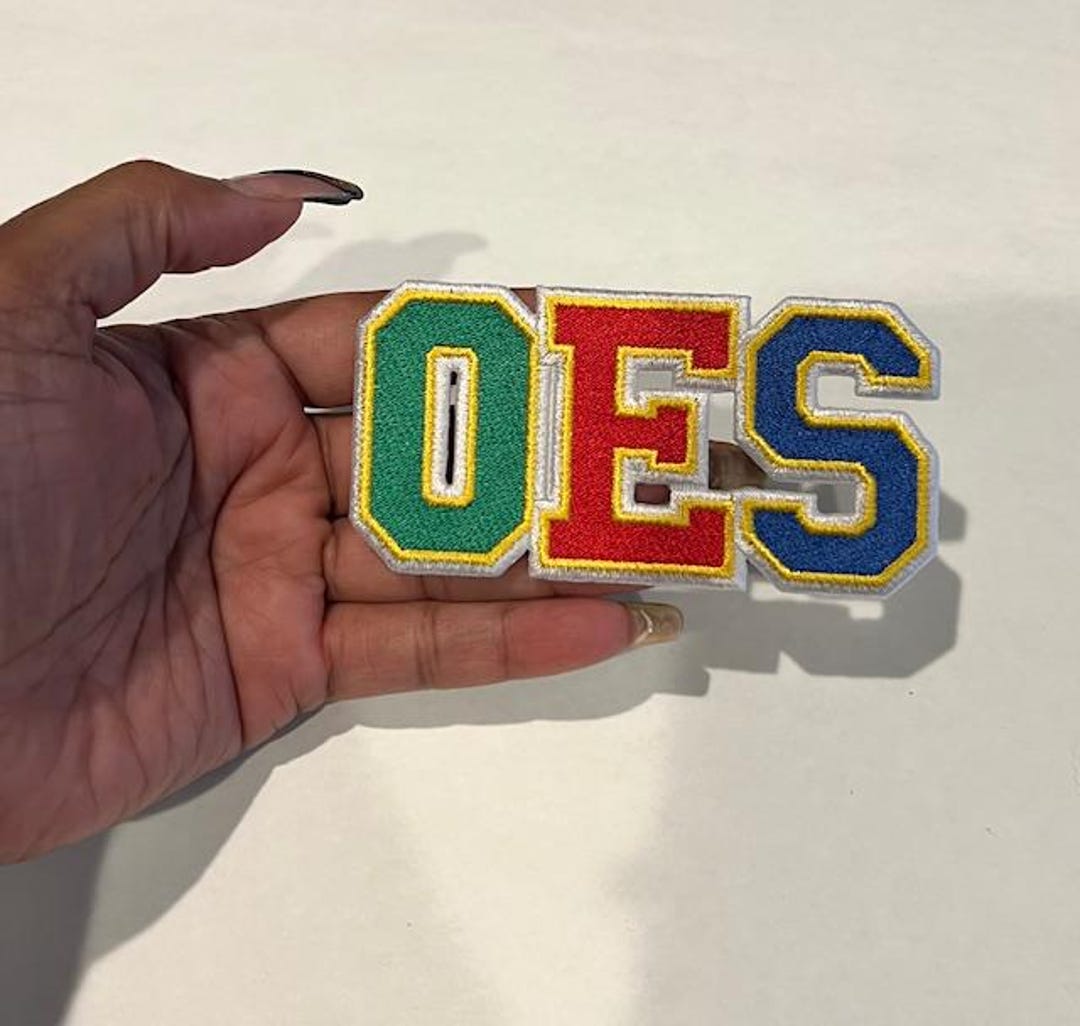 OES| Order Eastern Star | Iron on | DIY | Sew on Patches | Embroidered ...