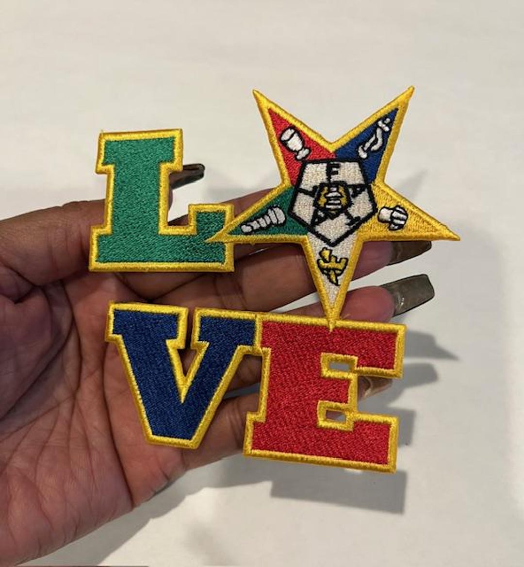 OES| Order Eastern Star | Iron on | DIY | Sew on Patches | Embroidered ...