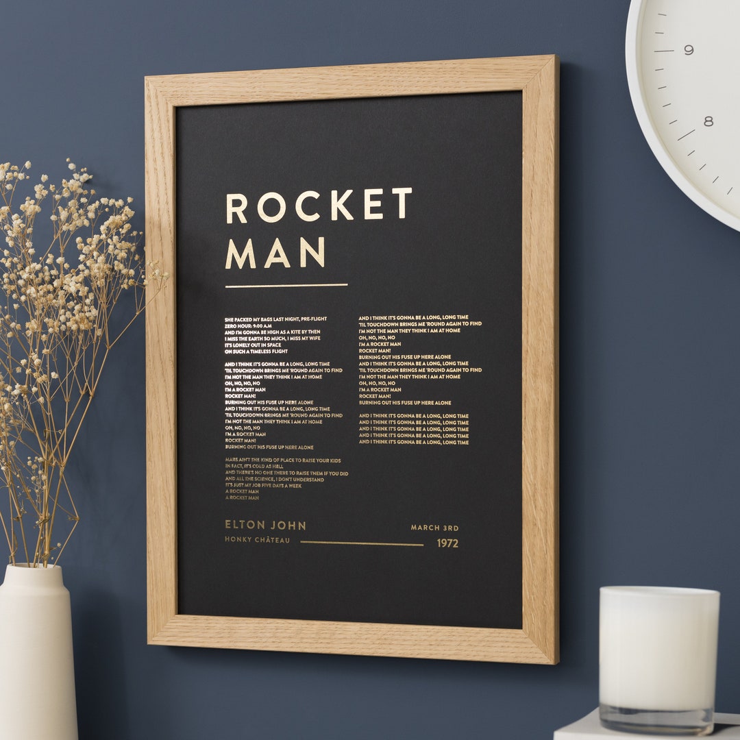 Personalised Favourite Song Lyric Print for Anniversary Gift, Any ...