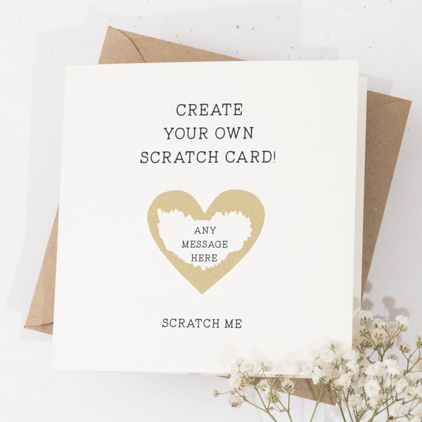 Scratch Card - Etsy UK