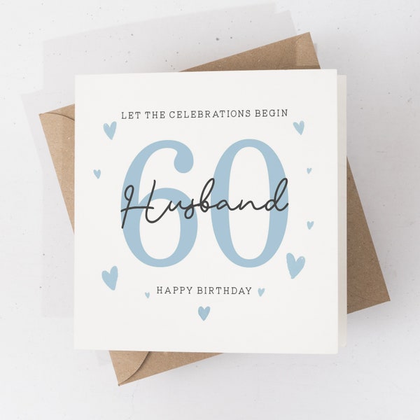 60th Husband Birthday Card For Him Etsy 60th Husband Birthday Card For Him Etsy