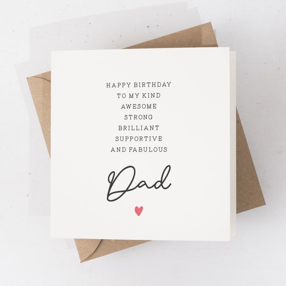 Birthday Card For Dad