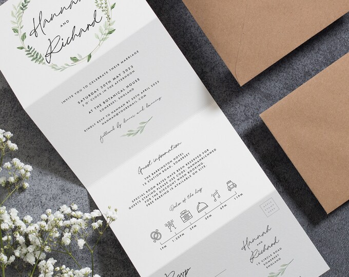 Simple Wedding Invitation Black Card Wedding Invitation - Etsy