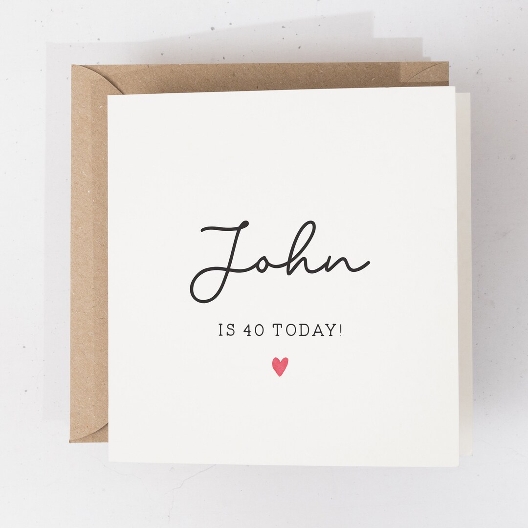 40th Birthday Card for Him Husband 40th Birthday Card 40th - Etsy