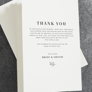 Wedding Order of Service, Simple Order of Service, Wedding Stationery ...