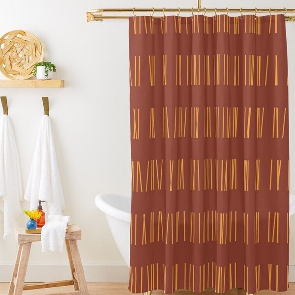 Rust Shower Curtain - Etsy