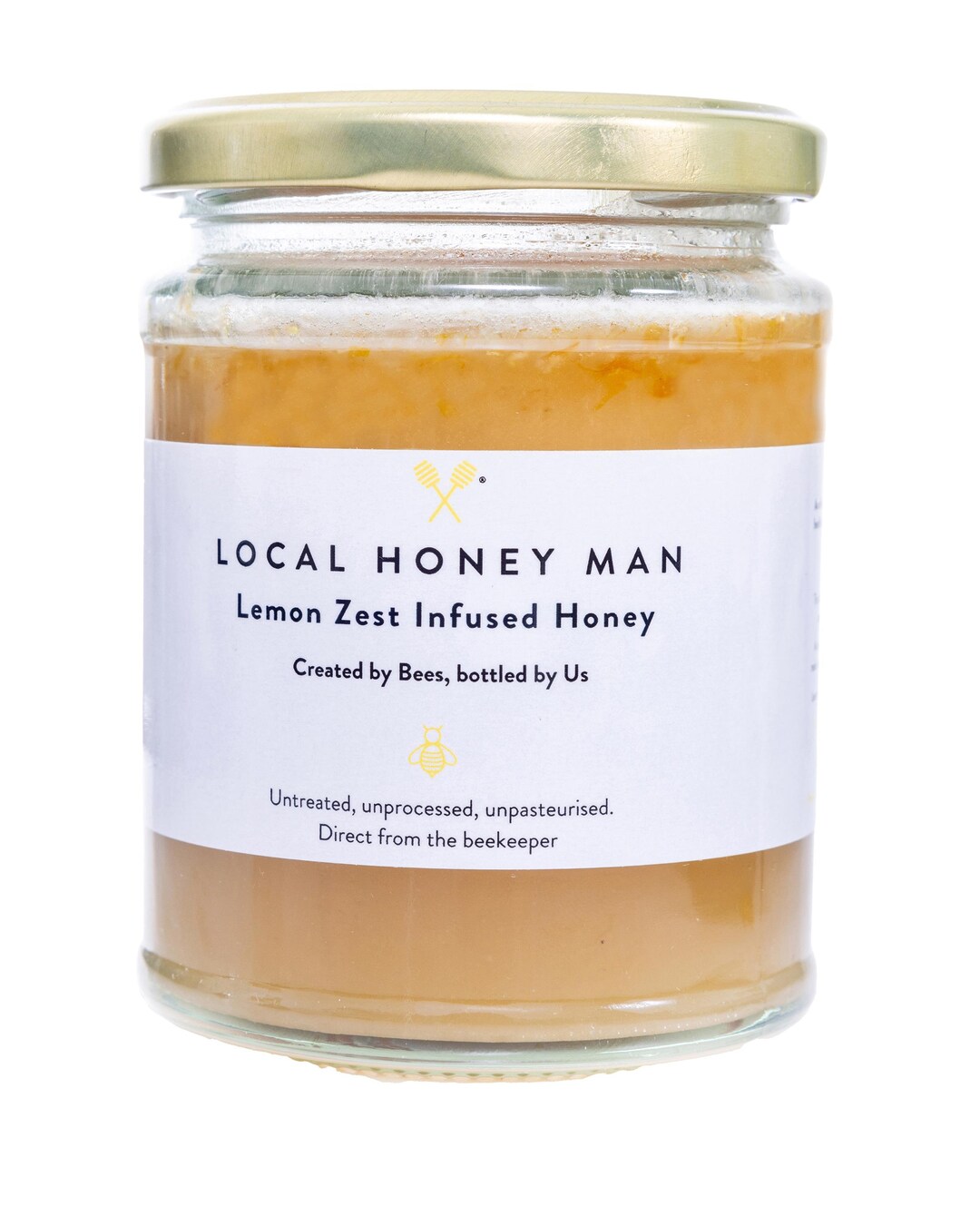 Raw/local, Local Honey Man, Lemon Zest Infused Honey, 340g - Etsy