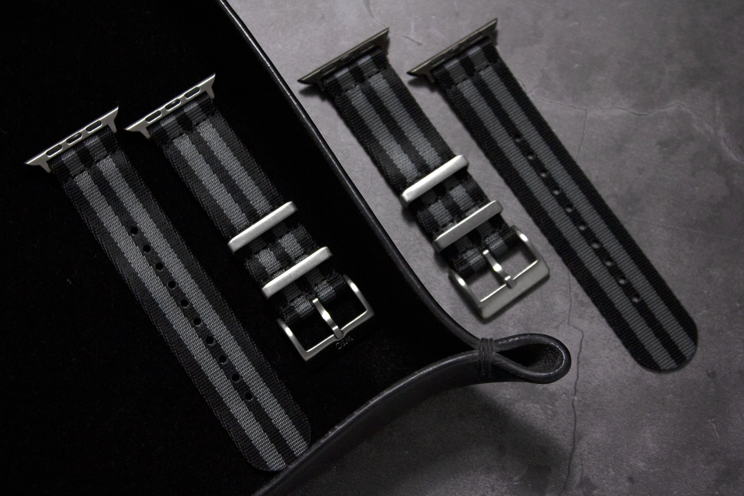 Bond Spectre Dark Apple Watch Strap Black Grey series 1 2 - Etsy