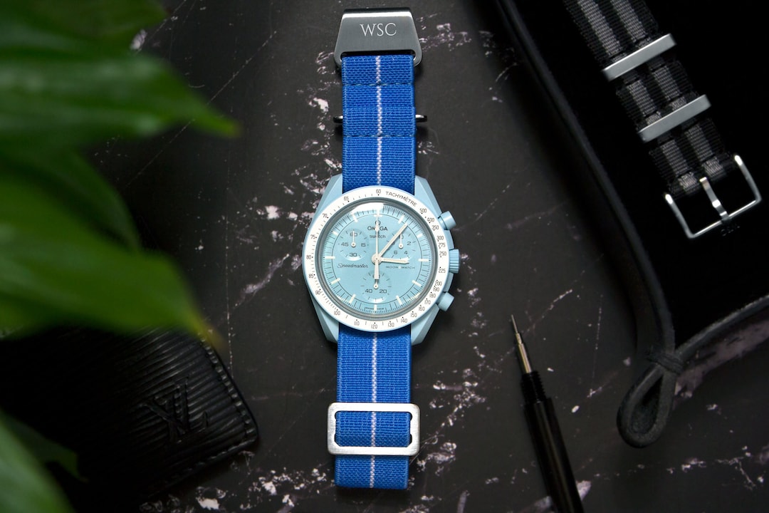 French Marine Nationale 'sky Blue' Parachute Elastic Watch Strap, Blue ...
