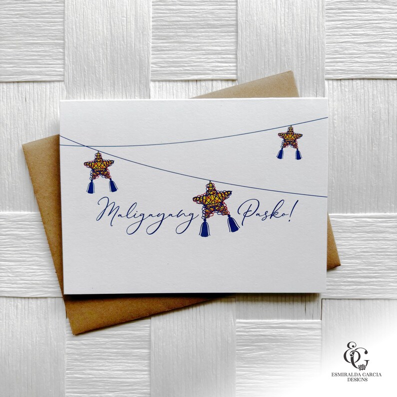 Filipino Christmas Parol Cards | Maligayang Pasko, Set of 10 - Etsy