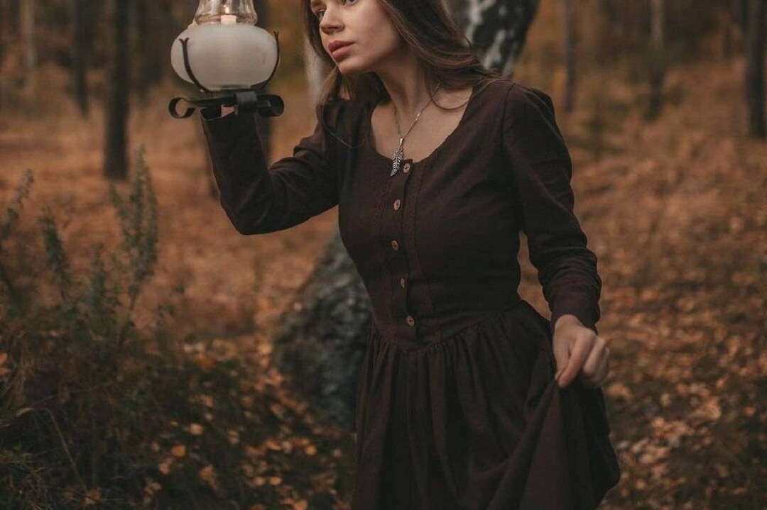 Brown Demelza Dress - Etsy