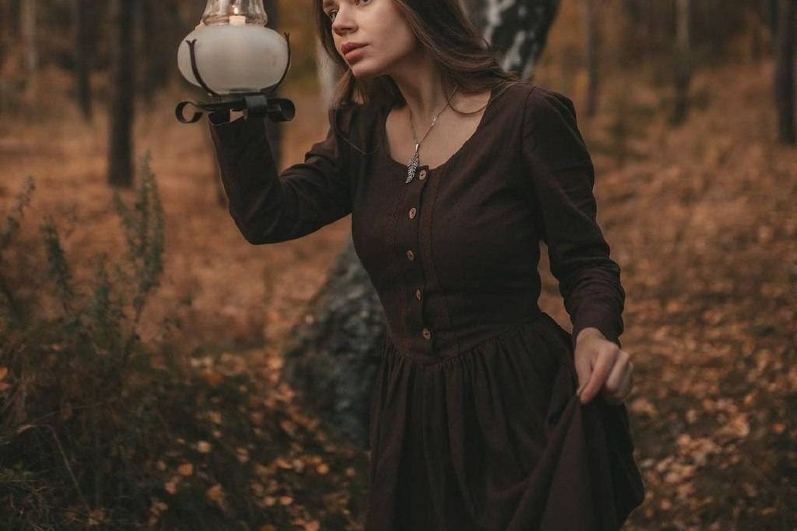 Brown Demelza Dress - Etsy
