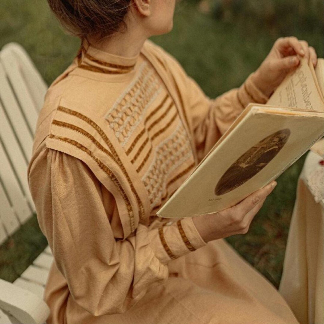 Edith Beige Dress - Etsy