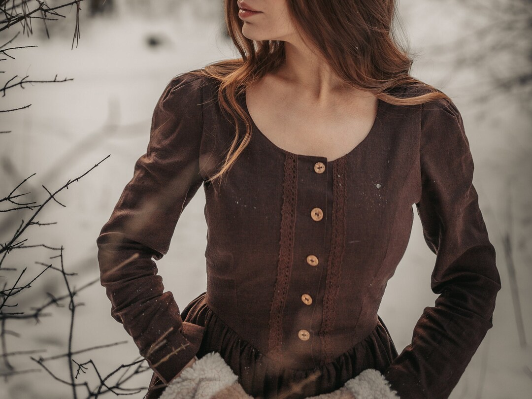 Brown Demelza Dress - Etsy