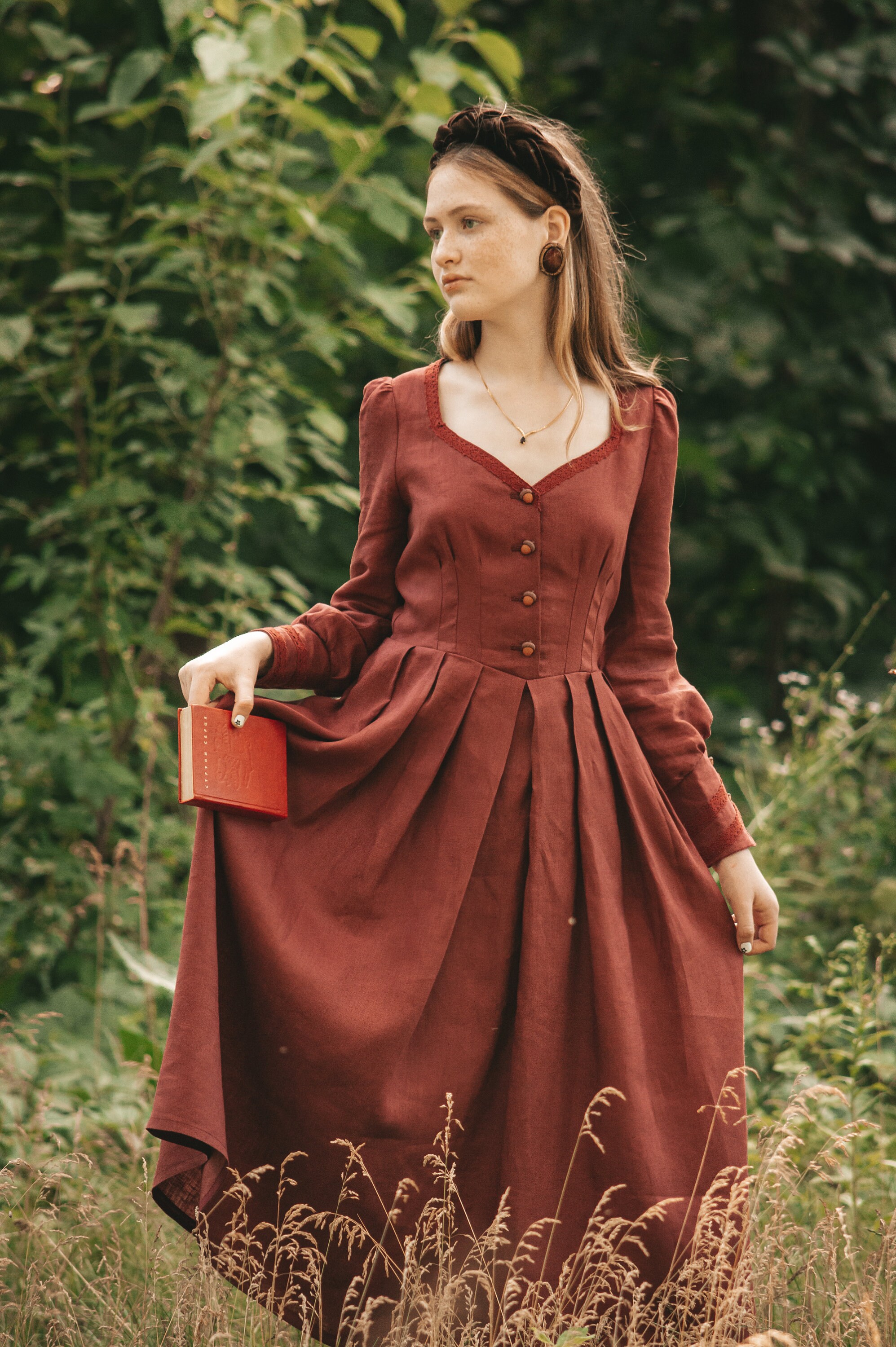 Acorn Linen Dress - Etsy