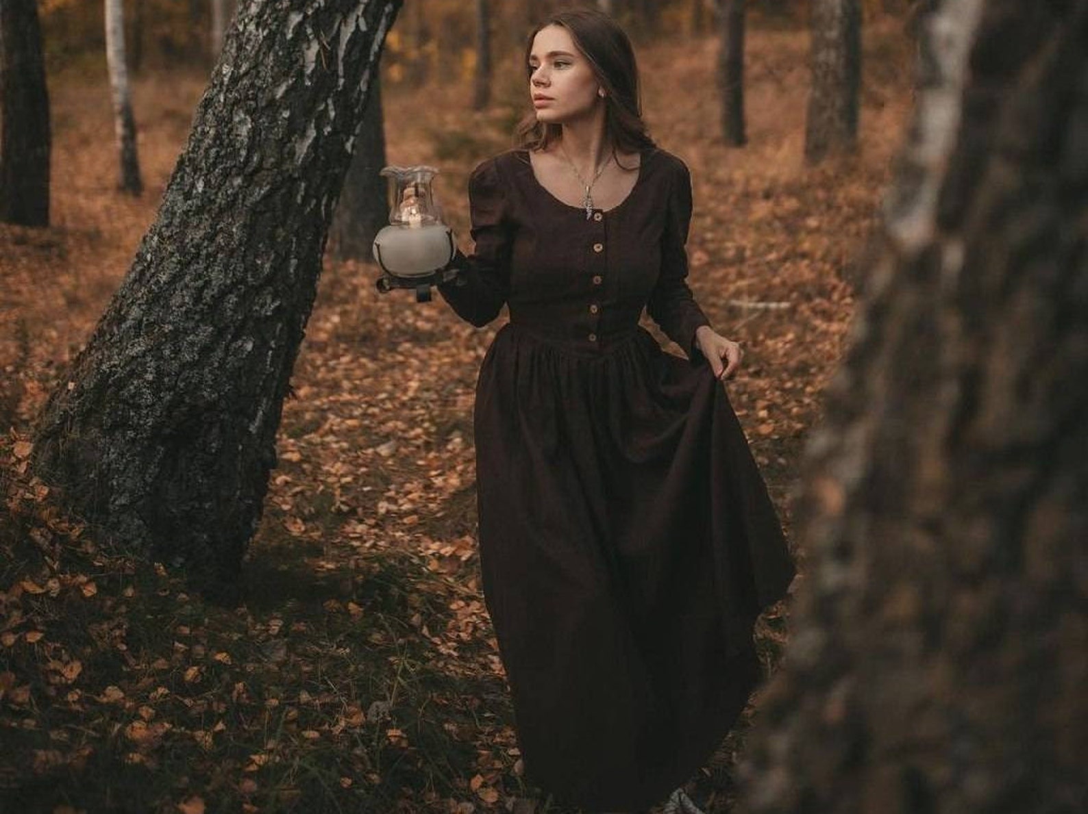 Brown Demelza Dress - Etsy