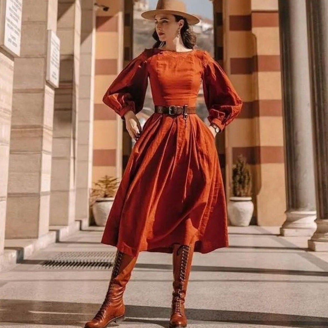 Idda Linen Dress - Etsy