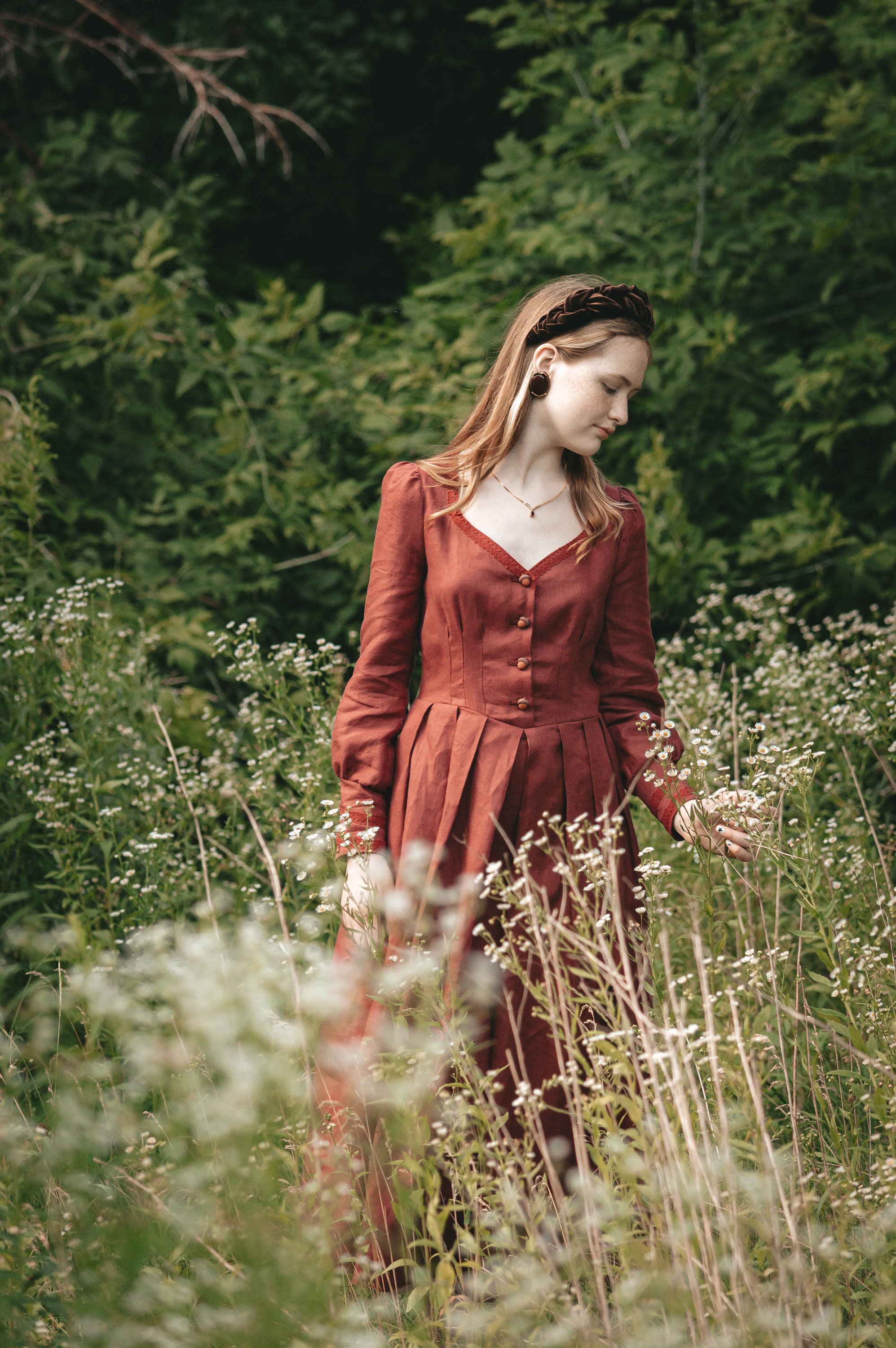 Acorn Linen Dress - Etsy