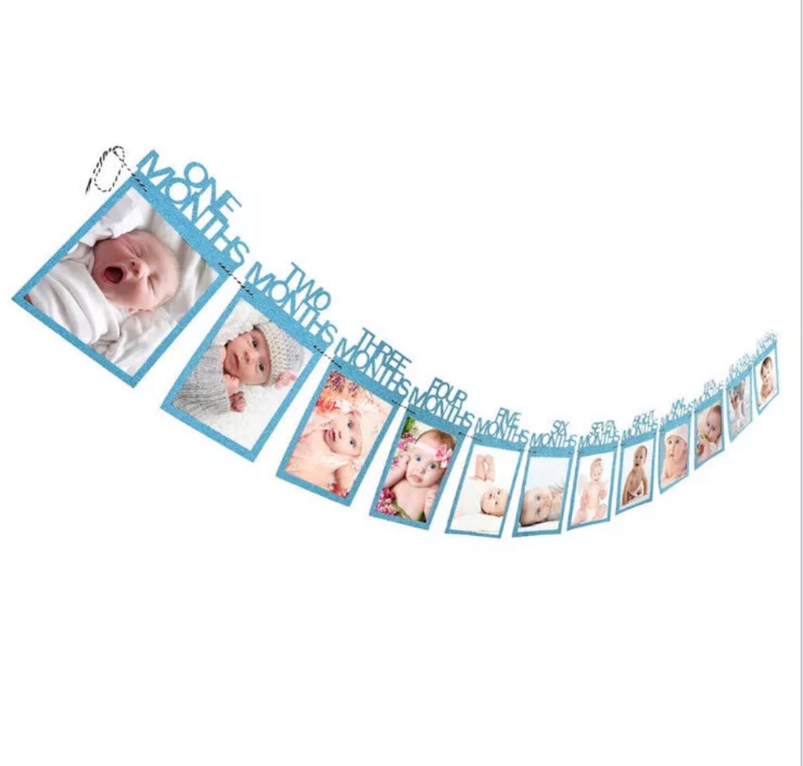 Gorgeous Baby 1st Birthday Banner in Months | Etsy