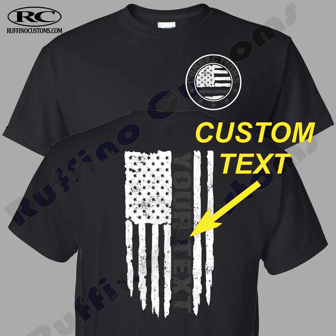Corrections Custom Distressed Gray American Flag - Etsy