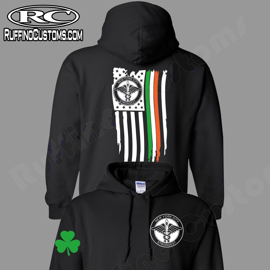 DSNY Irish American Flag Hoodie - NYC Sanitation - Etsy