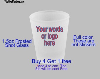 Custom Logo Shot Glasses - Etsy