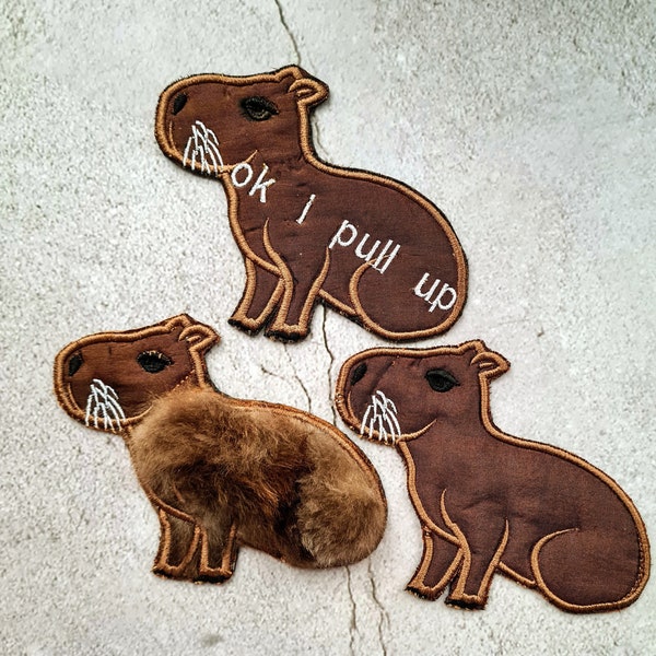 Capybara Embroidery Patch - Etsy