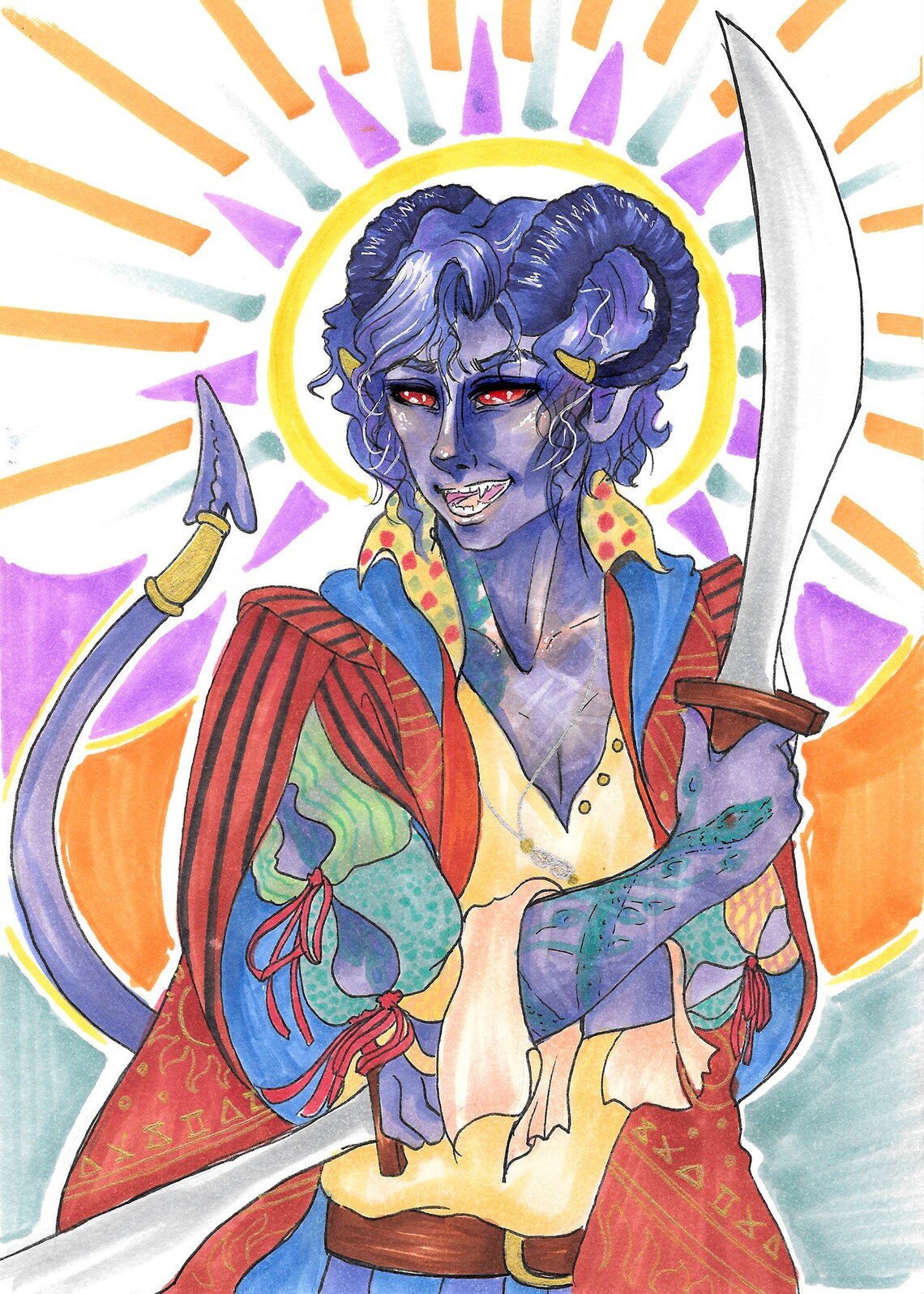 Mollymauk Tealeaf Critical Role Mini Print - Etsy