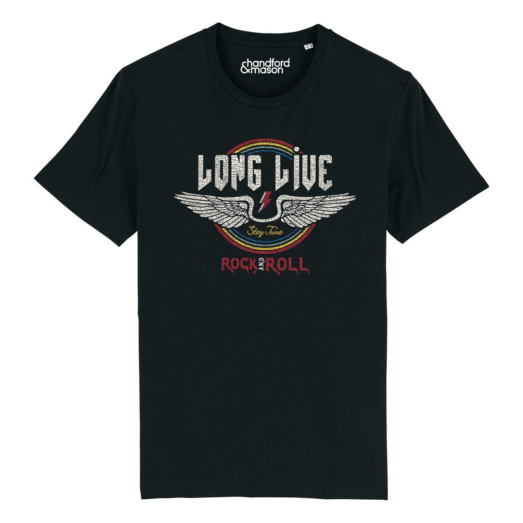 Retro Rock Star T-shirt With Rock and Roll Designs Birthday Gift Idea ...