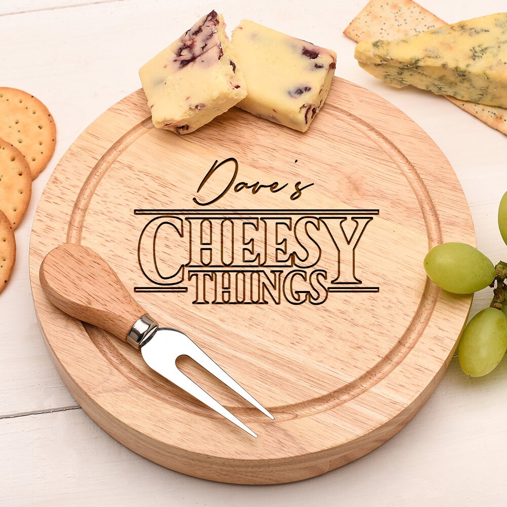 Funny Personalised Cheese Board Great for a Cheesy Person : | Etsy