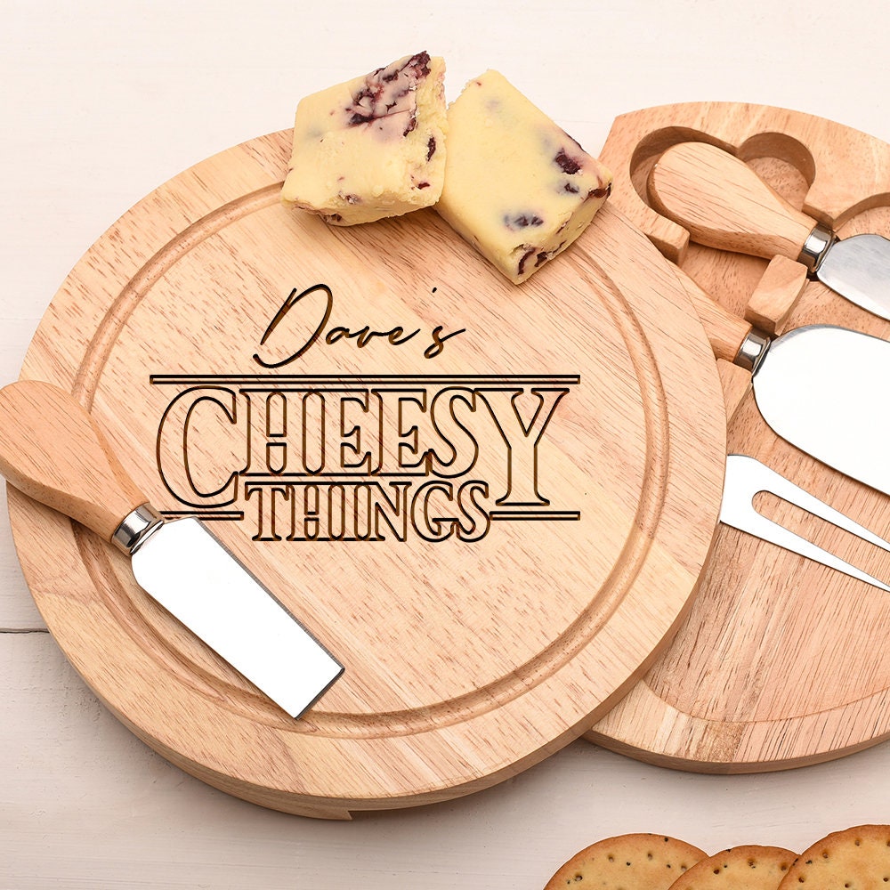 Funny Personalised Cheese Board Great for a Cheesy Person : | Etsy